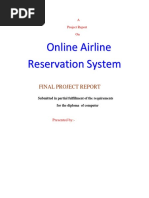 Airline Reservation System Project Report | PDF | Relational Database ...