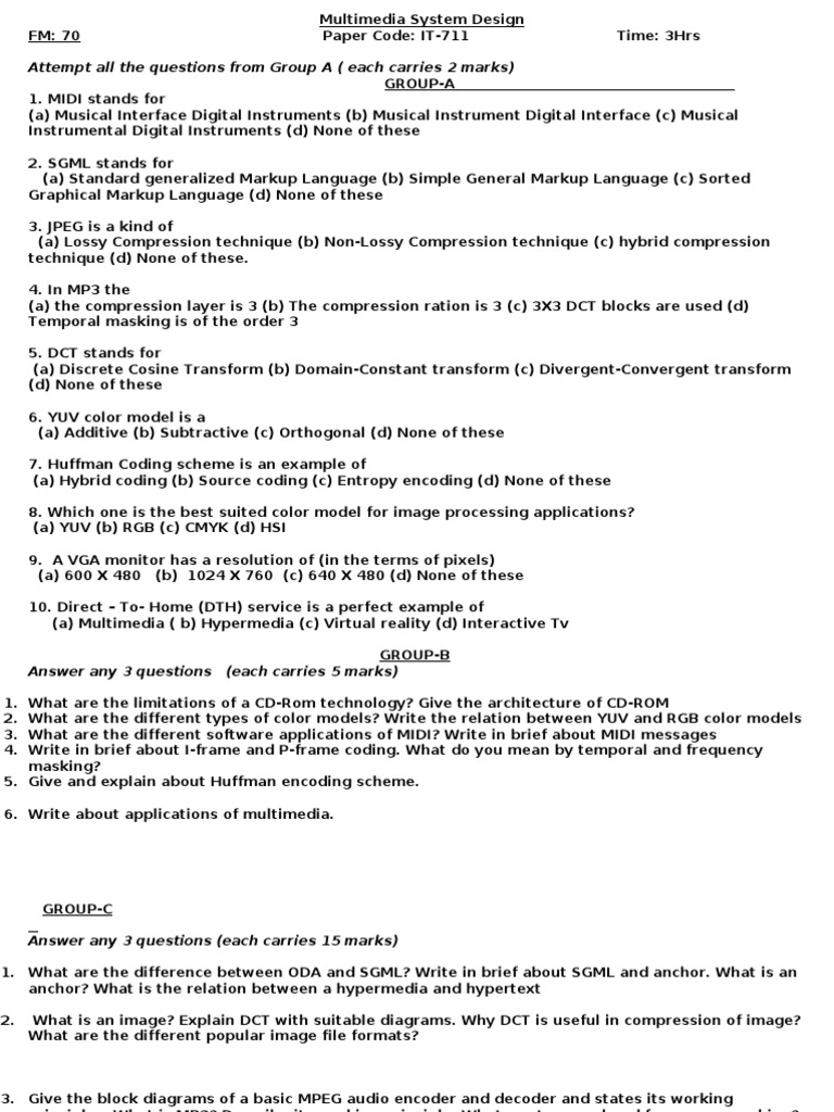 Multimedia System Design | PDF | Data Compression | Rgb Color Model
