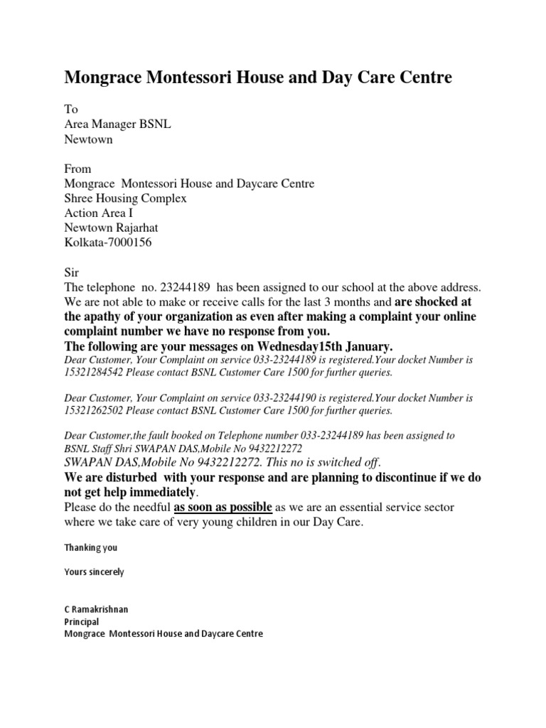 Letter For Closure | PDF | Telecommunications | Computing