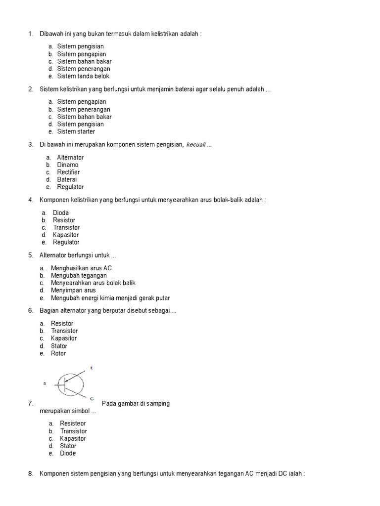 Kelistrikan-Soal - Salin | PDF