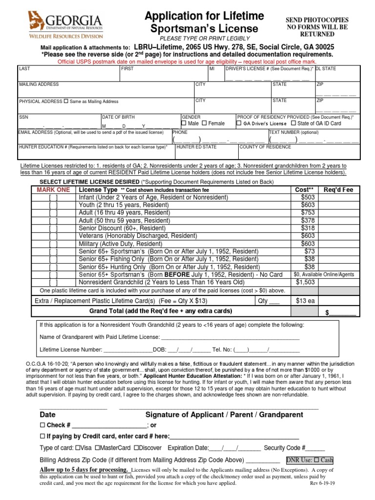 Lifetime License Application | PDF | Birth Certificate | Identity Document