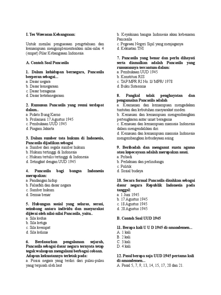 Contoh Soal CPNS | PDF