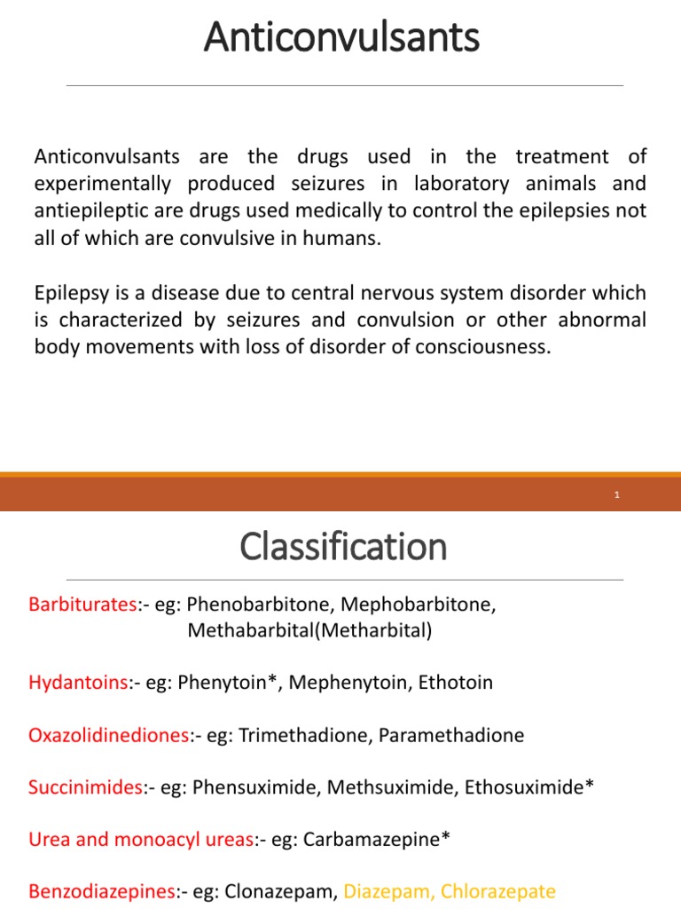 Anti Convulsants | PDF | Drugs Acting On The Nervous System | Epilepsy