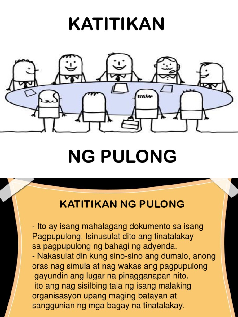 Katitikan NG Pulong | PDF