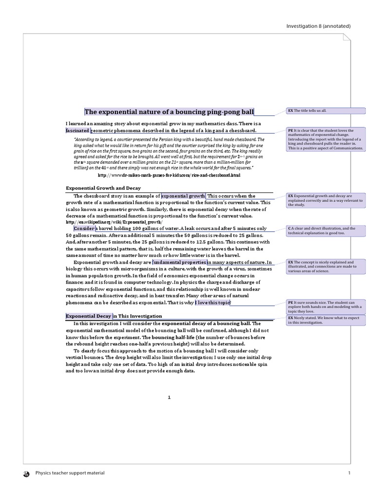 Physics IA - Full Marks and Annotated | PDF | Uncertainty | Weight