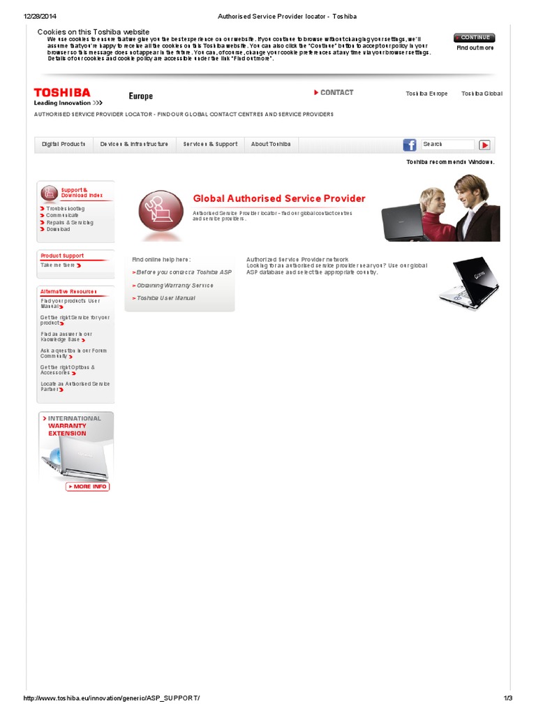 Authorised Service Provider Locator - Toshiba | PDF | Http Cookie | Oman