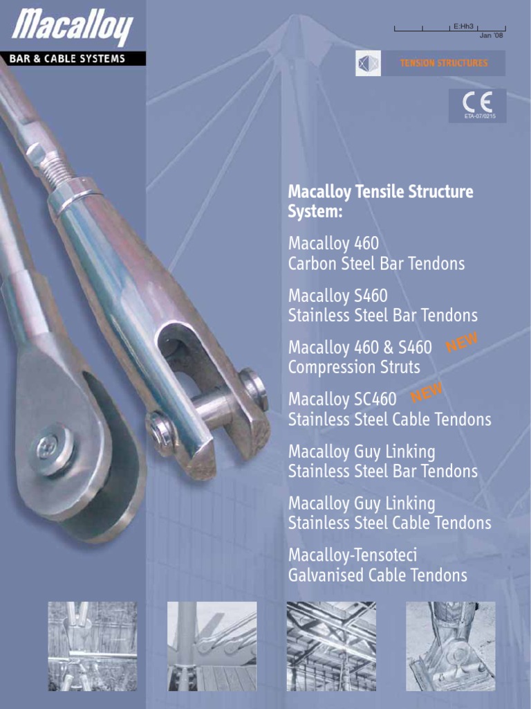 Macalloy Tension Structures Brochure Including s460 in American ...