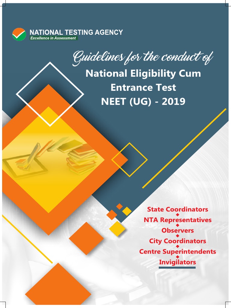 NEET 2019 Exam Guidelines and Duties | PDF