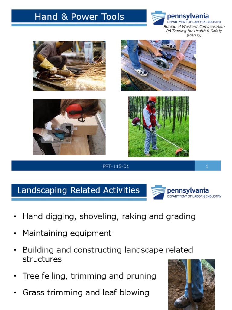 Hand and Power Tools Safety Training | PDF | Personal Protective ...