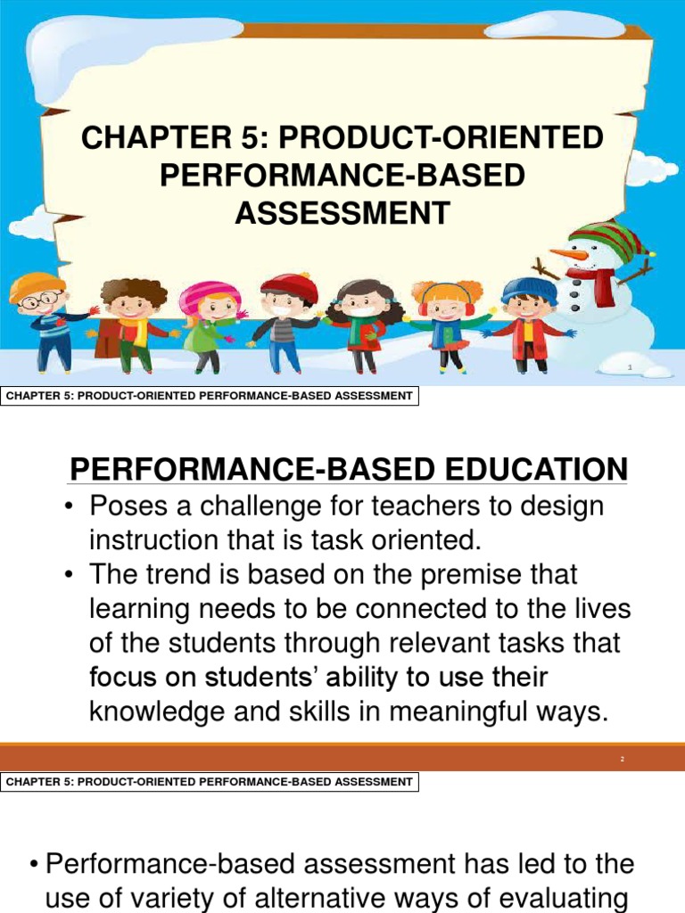 Product-Oriented Performance Assessment | PDF | Rubric (Academic ...