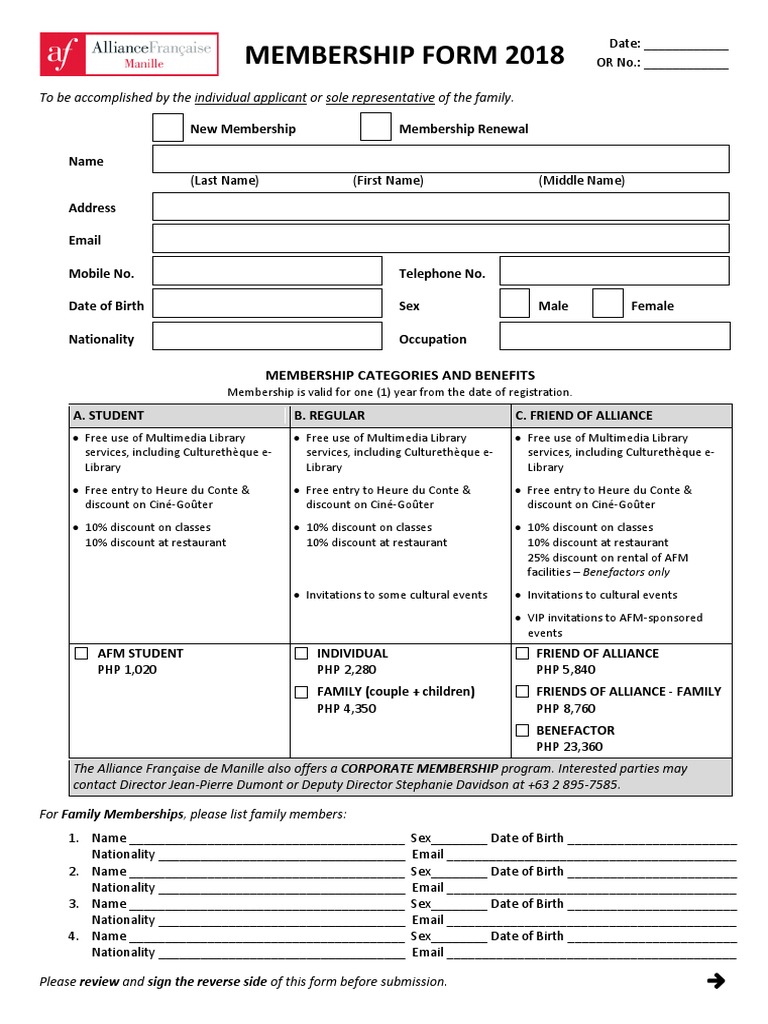 AFM Membership Form 2018AFM Membership Form 2018AFM Membership Form ...