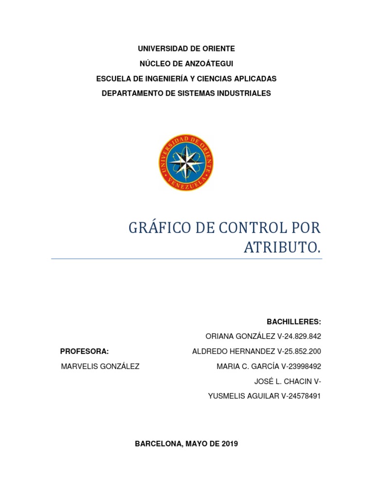 Trabajo Calidad Grafica de Control Por Atributo | PDF | Probabilidad | Probabilidades y estadísticas