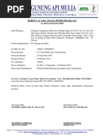 Contoh Format Berita Acara Penyelesaian Pekerjaan (Bapp) | PDF