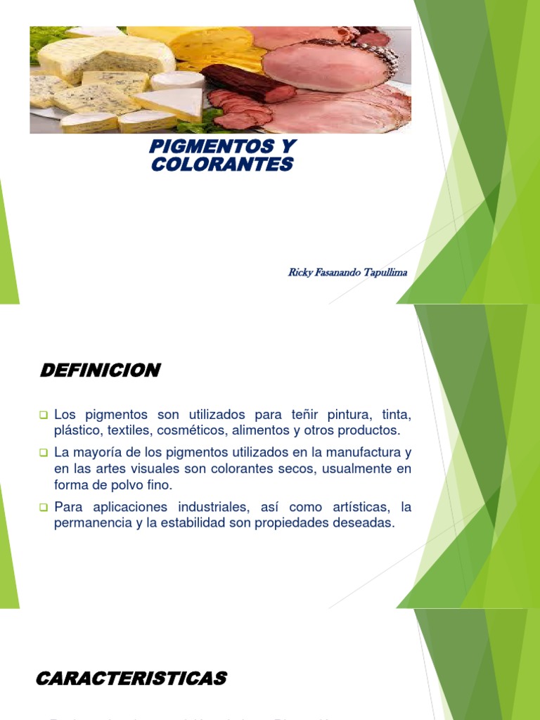 Pigmentos | PDF | Pigmento | Flavonoide