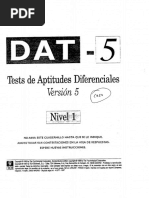 DAT 5 Cuadernillo Nivel 1 | PDF