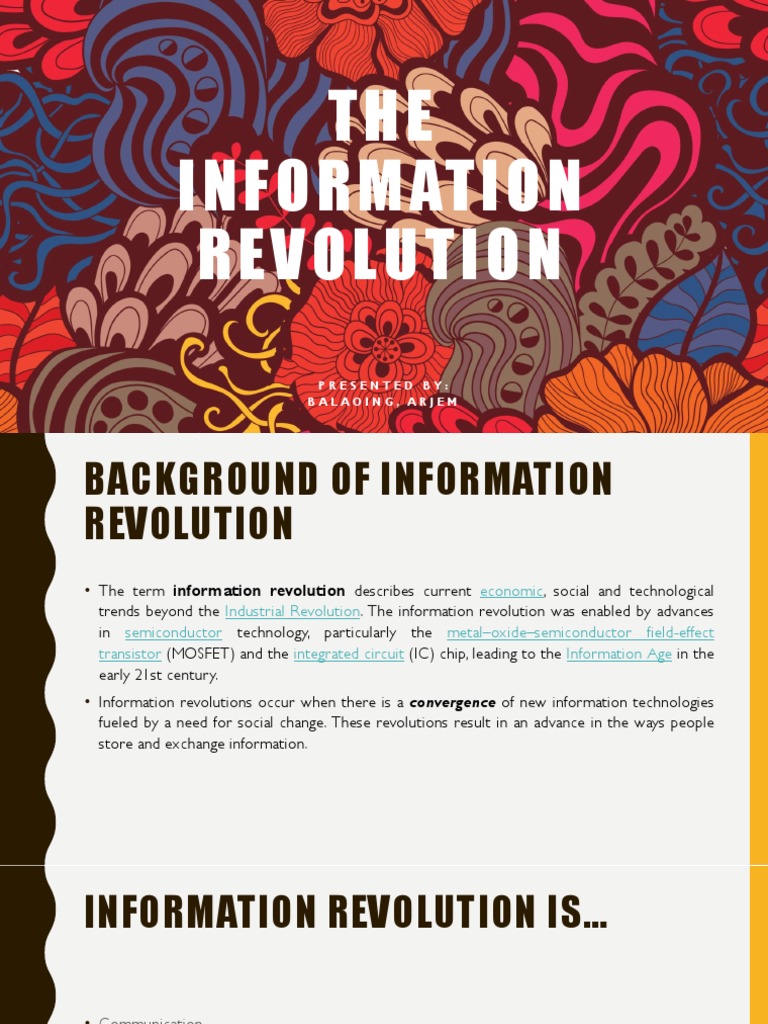 Overview of the Information Revolution | PDF | Integrated Circuit | Mosfet