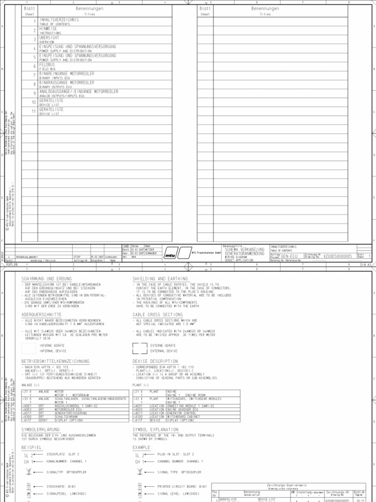 MTU-ECU-ADEC Wiring Diagram PDF | PDF