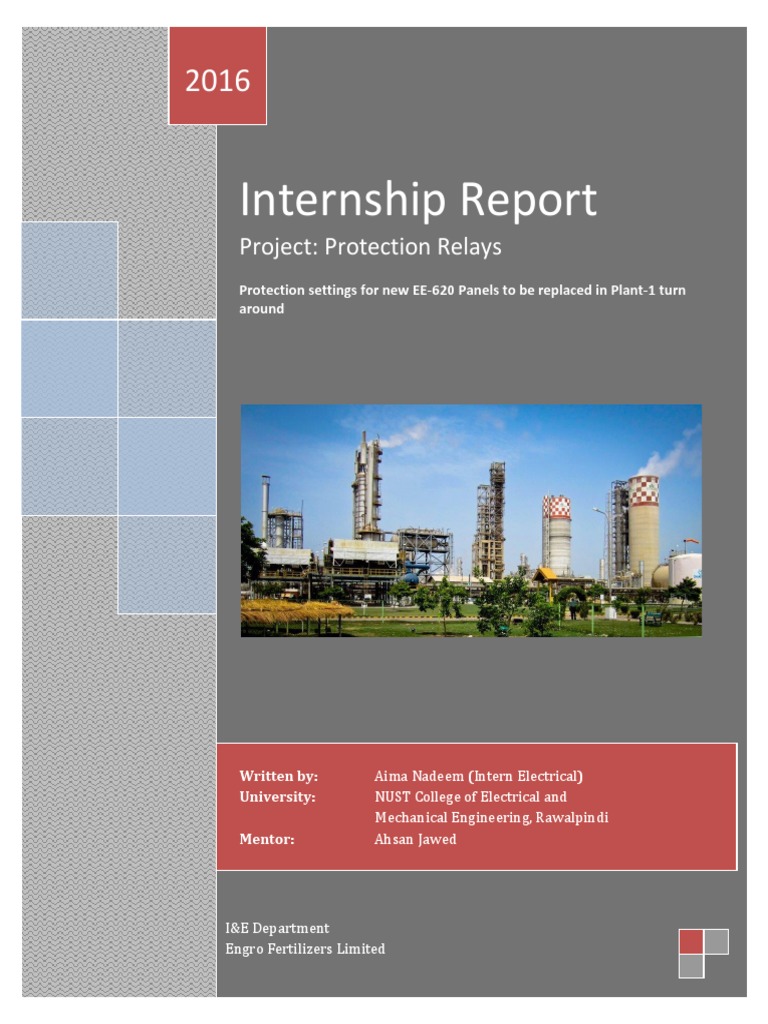 Internship Report Aima Nadeem Electrical Intern | PDF | Electric Motor ...