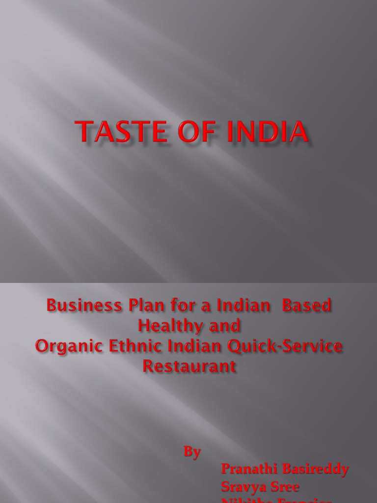 Taste of India | PDF | Restaurants | Foods