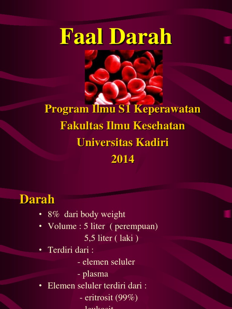Faal Darah | PDF