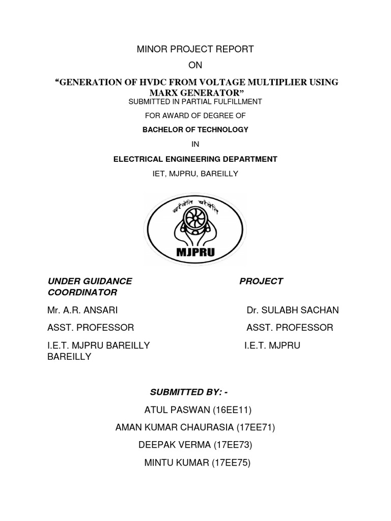 Minor Project Report | Download Free PDF | Field Effect Transistor ...