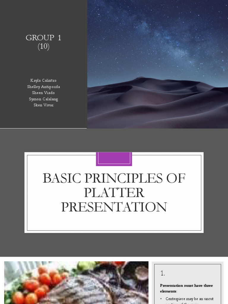 Principles of Platter Presentation | PDF