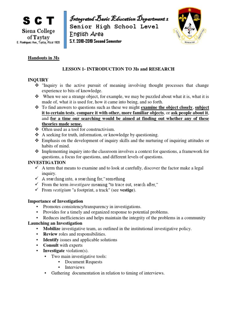 Handouts 3is PDF | PDF | Scientific Method | Survey Methodology