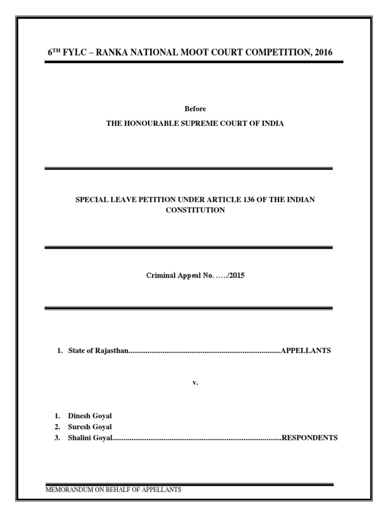 Memo Sample | PDF | Supreme Courts | Jurisdiction