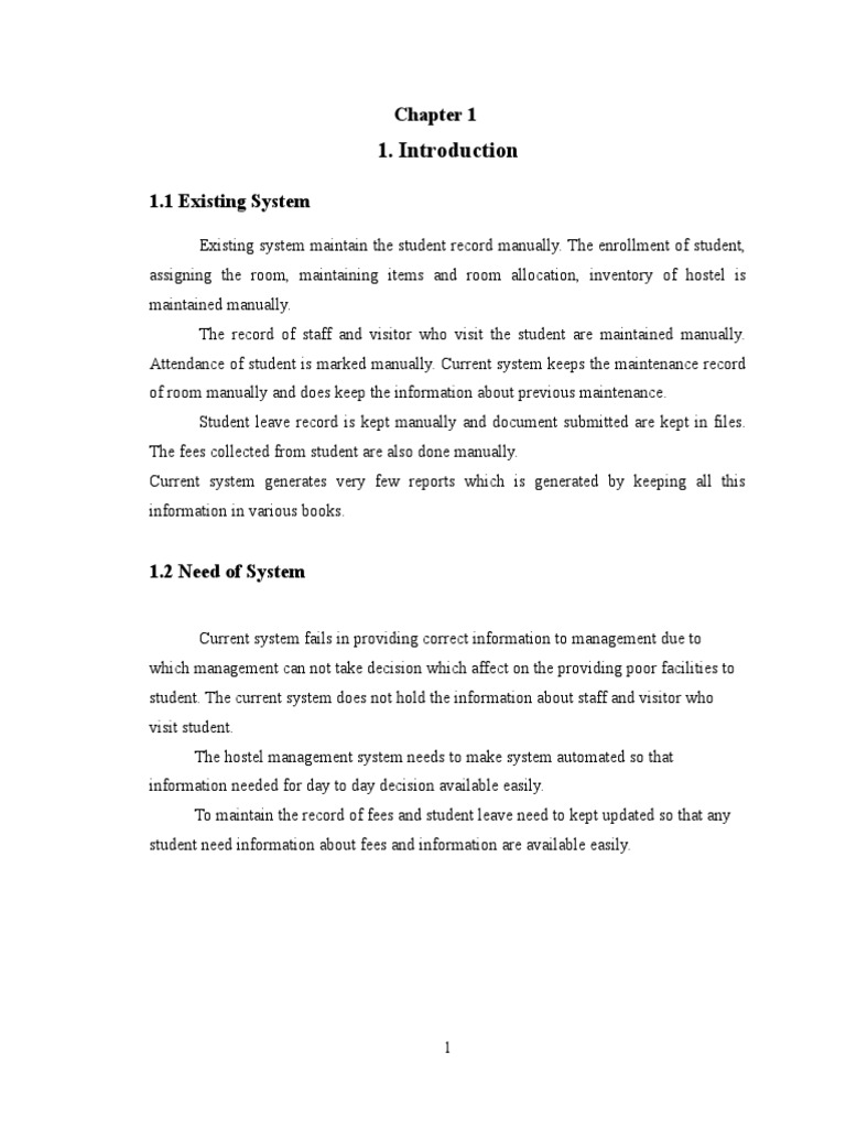 Automated Hostel Management System | PDF | Microsoft Sql Server | Databases