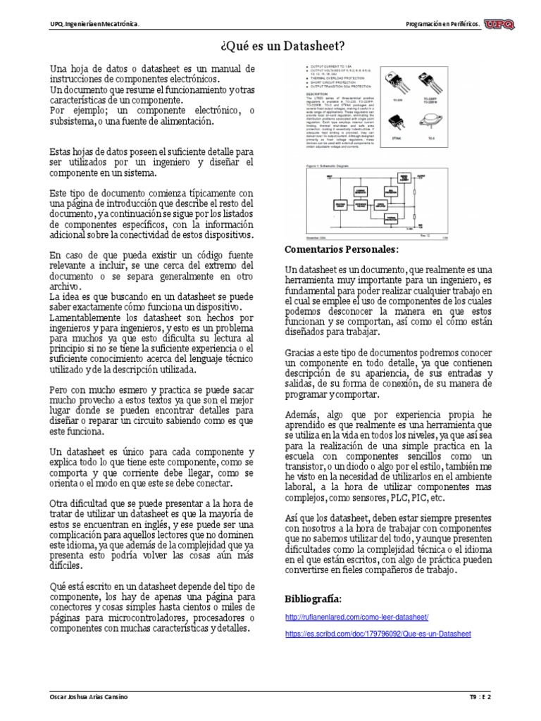 ¿Qué Es Un Data Sheet? | PDF | Ingeniería Informática | Informática