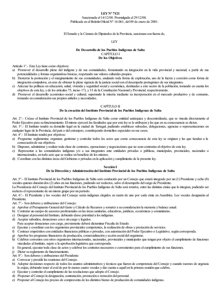 Ley de Desarrollo de Pueblos Indígenas | PDF | Propiedad | Economias