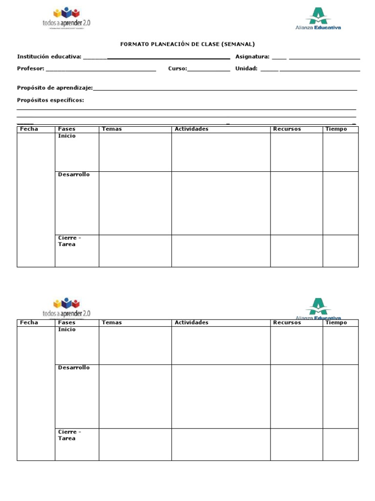 Planeador de Clases | PDF