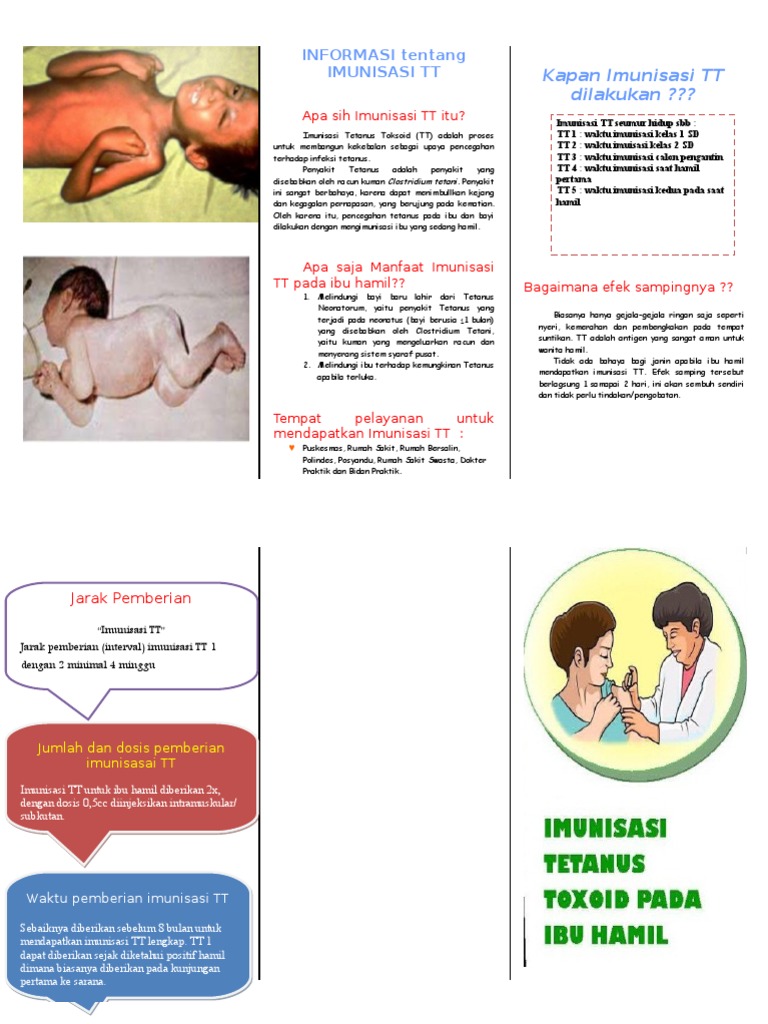 Leaflet Imunisasi TT | PDF