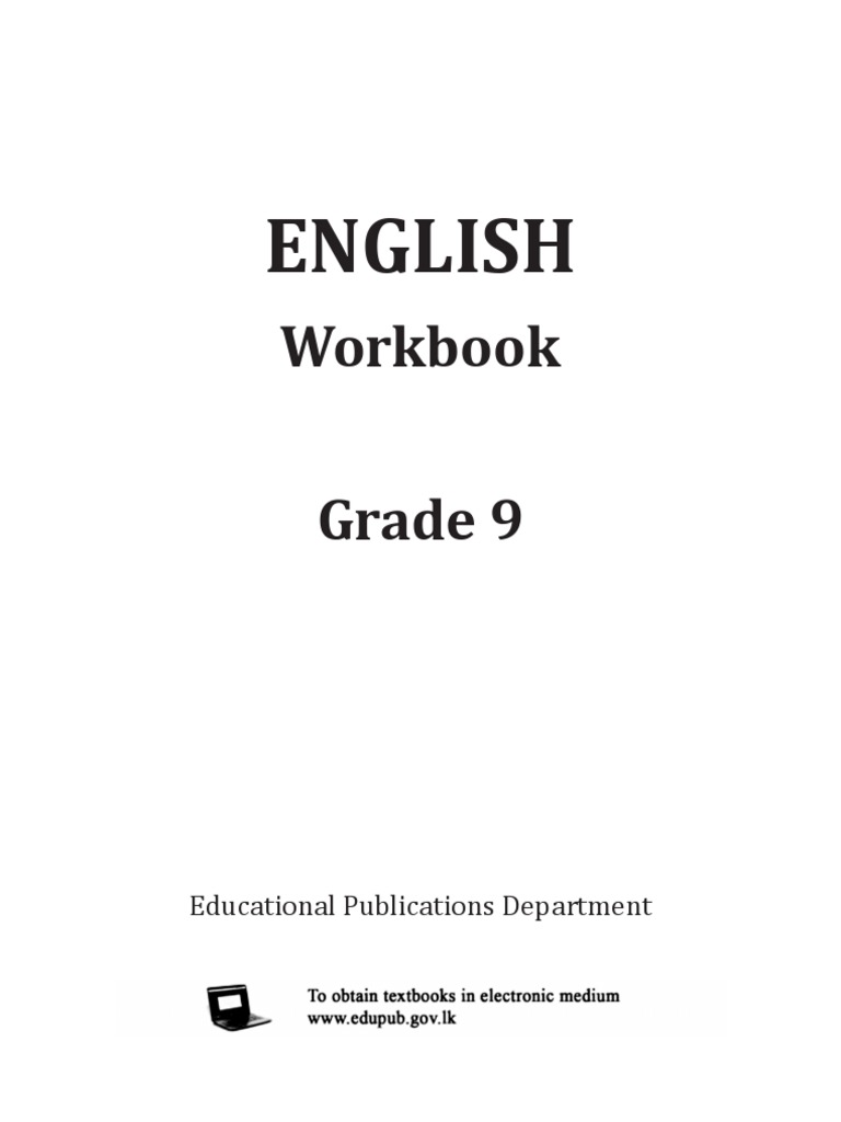 Grade 9 English Workbook Activities | PDF