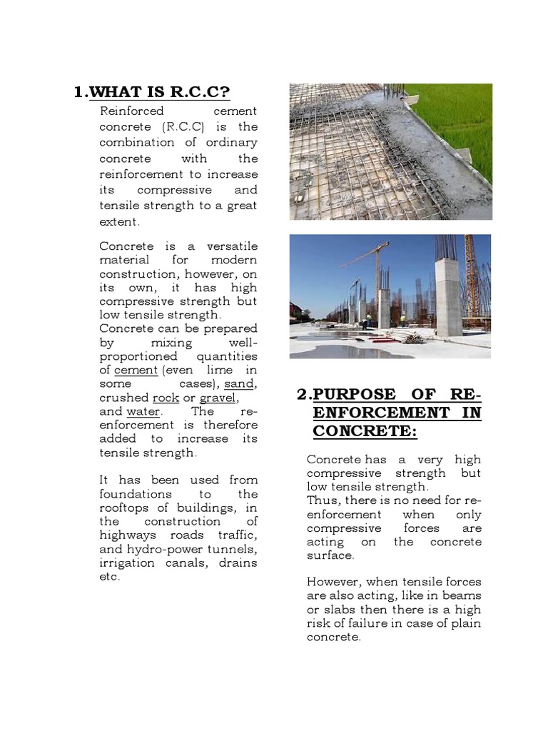 R.C.C Report | PDF | Reinforced Concrete | Concrete