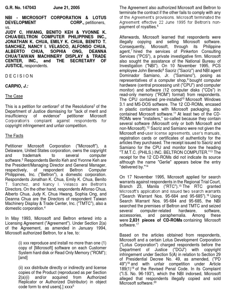IPL Copyright Compiled Cases | PDF | Copyright Infringement | Copyright