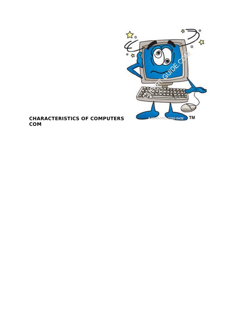 Characteristics of Computers | PDF | Information Technology | Computer ...