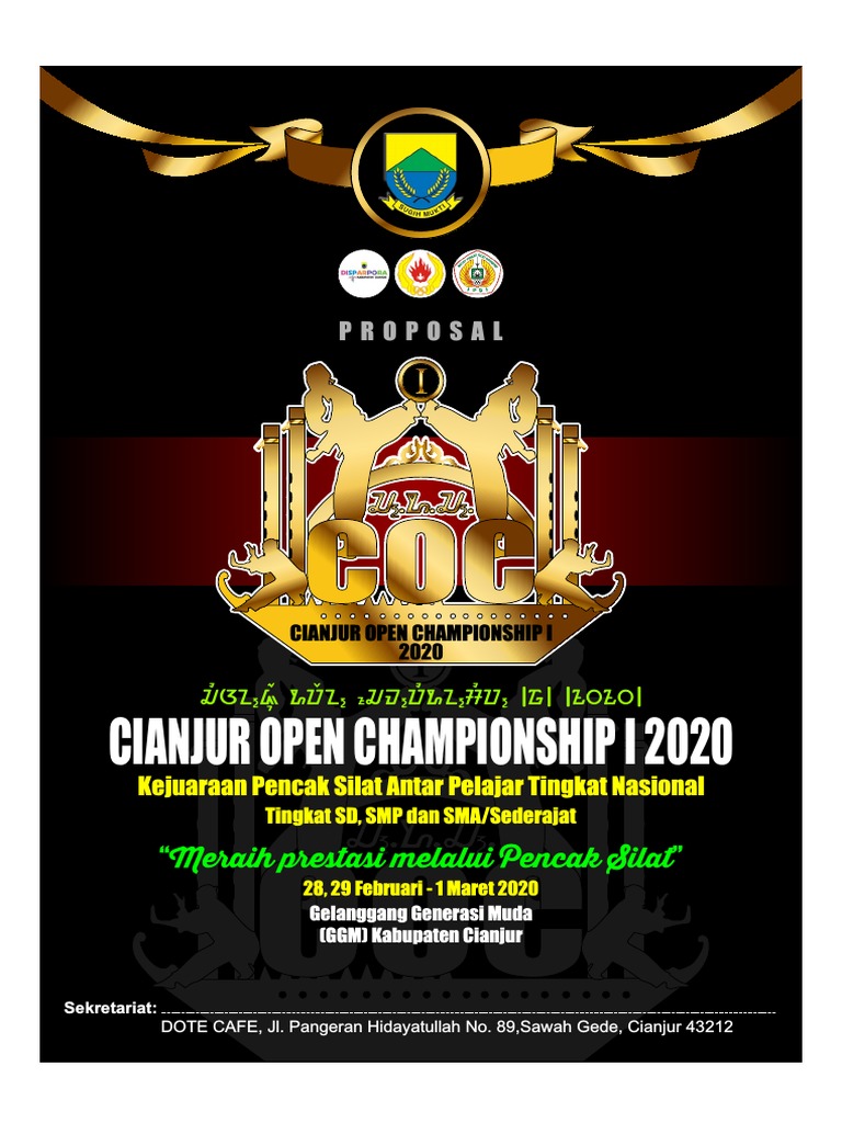 Contoh Proposal Silat (UNDANGAN COC) | PDF