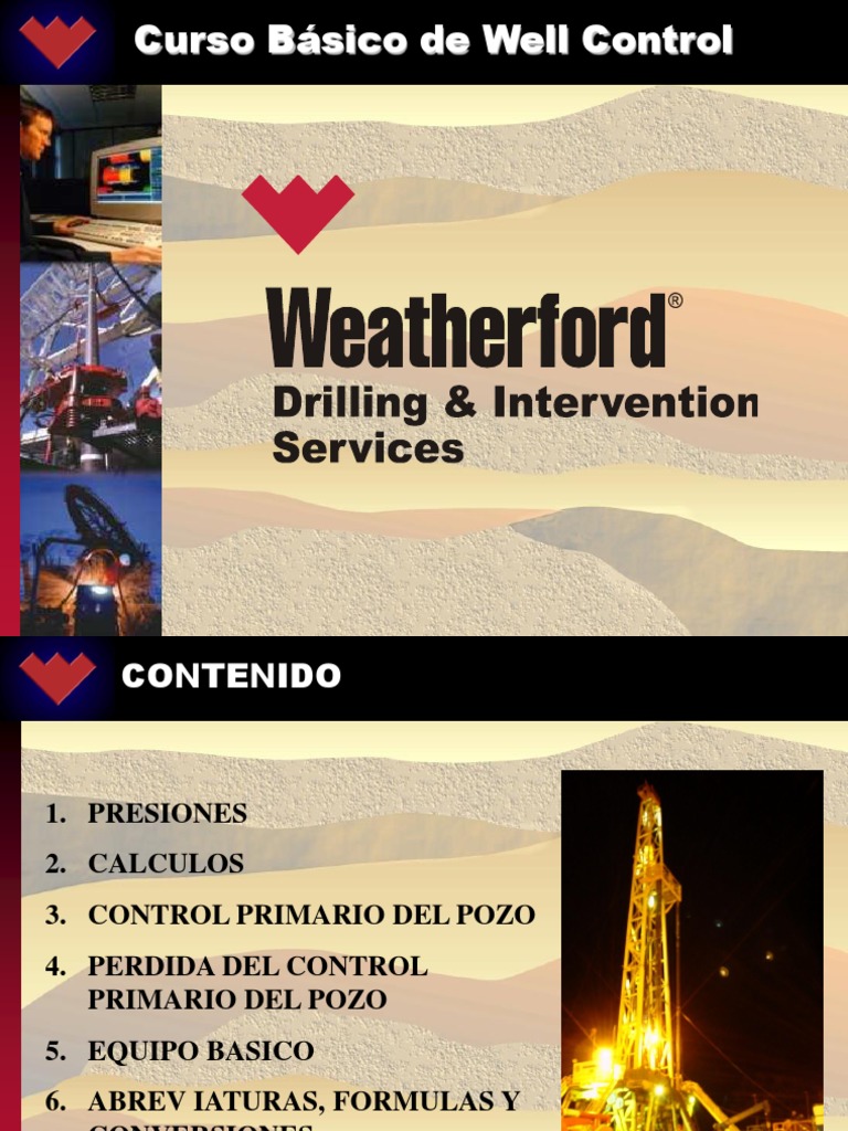 Curso Basico de Well Control | PDF | Presión | Bomba