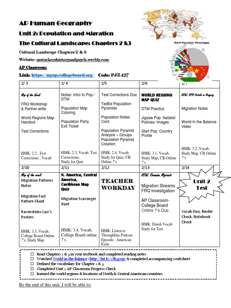 Ap Hug Unit 2 Kbat | PDF | Human Migration | Immigration
