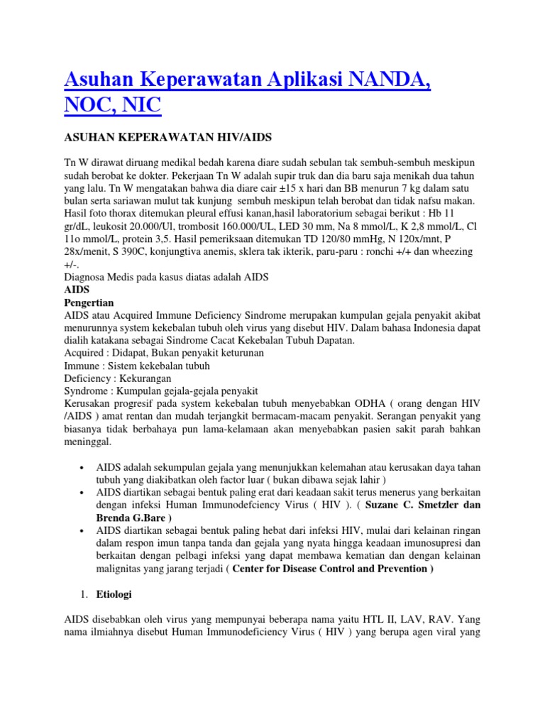 Asuhan Keperawatan Aplikasi NANDA | PDF | Pengembangan Diri