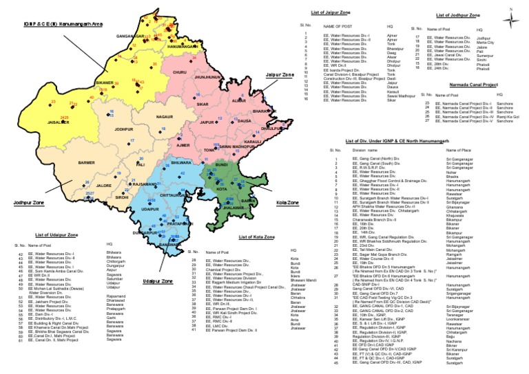 Rajasthan Water Map | PDF | Hydraulic Engineering | Fresh Water