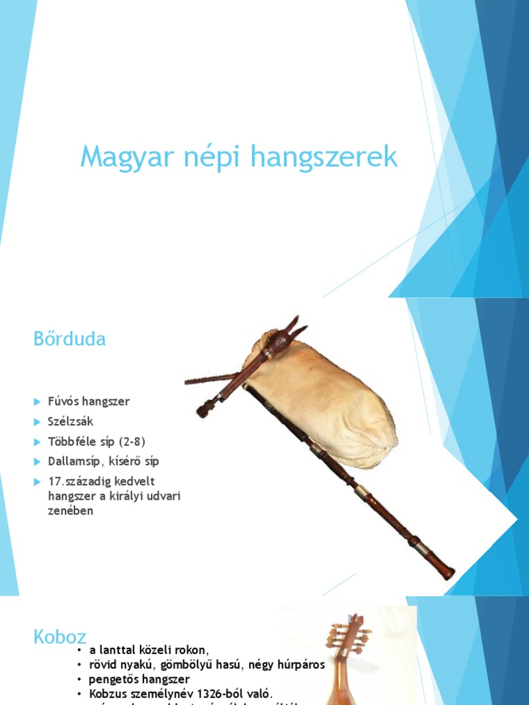 Magyar népi hangszerek.ppsx | PDF