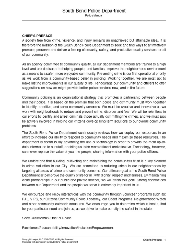 Duty Manual - 2018 PDF | PDF | Police Officer | Law Enforcement Officer