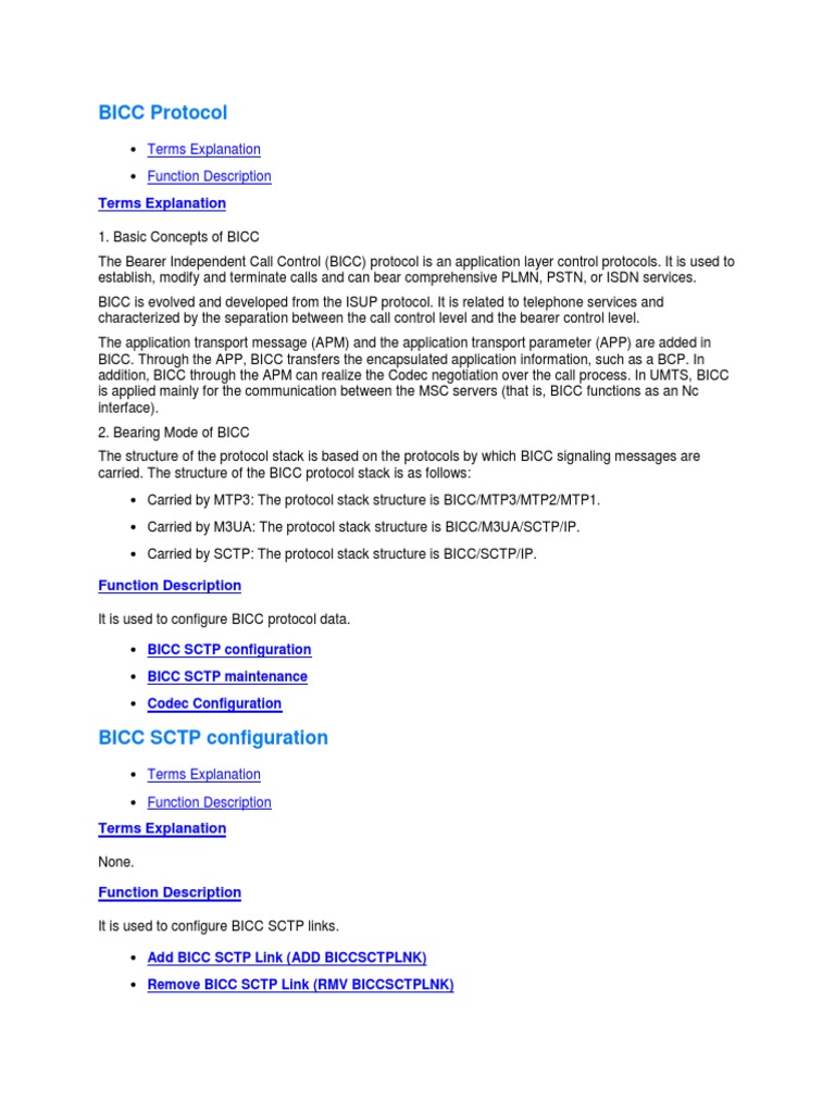 BICC Protocol | PDF | Asynchronous Transfer Mode | Computer Network