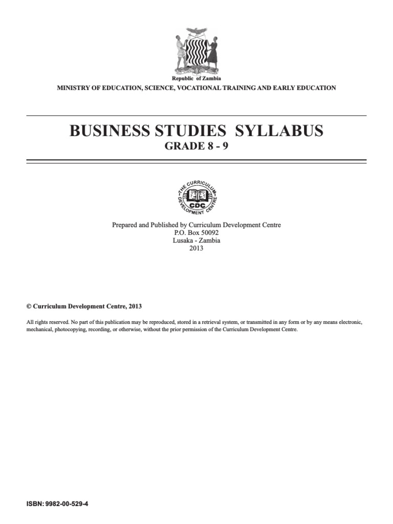 Business Studies Grade 8 9 Text PDF | PDF | Bookkeeping | Economies