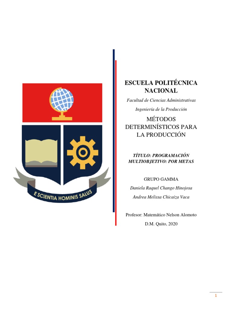 Programacion Multiobjetivo | PDF | Optimización Matemática | Paradigma