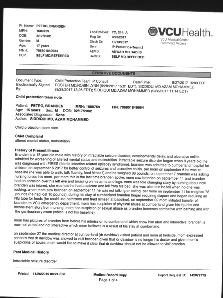 VCU Child Protection Report | PDF