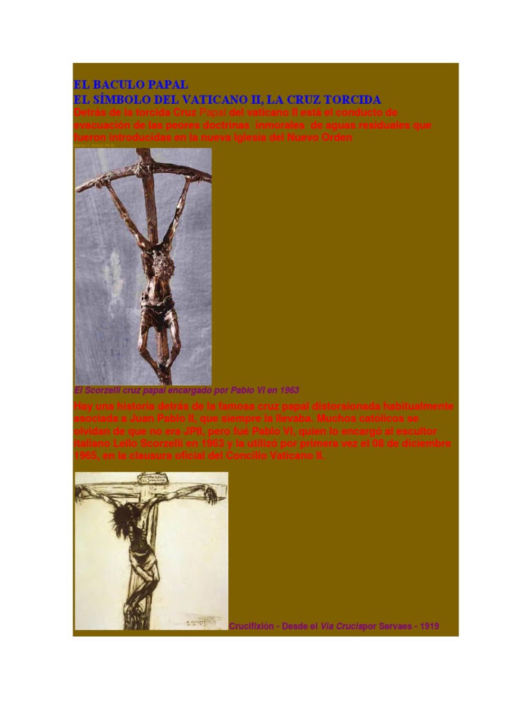 El Baculo Papal | PDF | Papa Benedicto Xvi | Papa