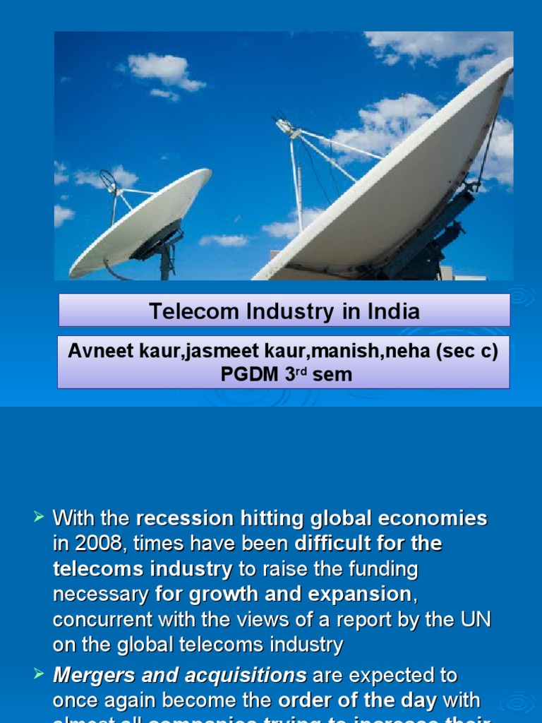 Telecom Industry in India | PDF | 3 G | Telecommunications